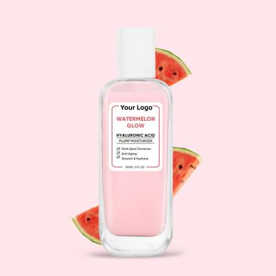 China OEM ODM Brand Organic Watermelon Glossy Facial Moisturizer AHA PHA Nicotinamide Whitening Facial lotion Smooth Skin Care for sale
