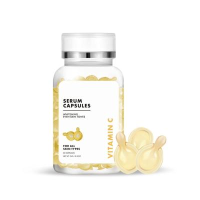 China OEM ODM vitamin C organic essence whitening anti-aging liquid facial essence capsule natural skin care serum for sale