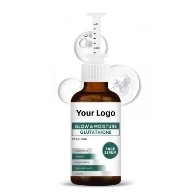 China OEM ODM brand hyaluronic acid herbal anti-aging whitening spot whitening facial essence, suitable for black skin and black women for sale