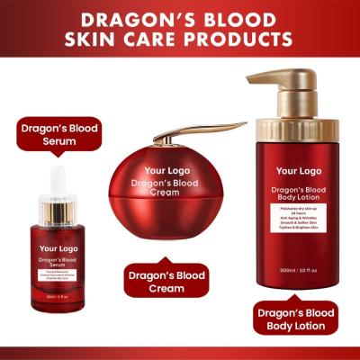 China OEM ODM South Korean brand skin care set face cream manufacturer wholesale dragon blood moisturizing essence serum repair wrinkle skin care product moisturizing cream body lotion for sale