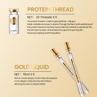 China OEM ODM customized skin care products Wrinkle removing facial collagen line lifting essence gold protein peptide line facial essence liquid set for sale