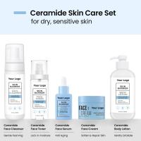 China OEM ODM brand face care set vegetarian ceramide hyaluronic acid face cream repair skin barrier hydration facial serum for sale