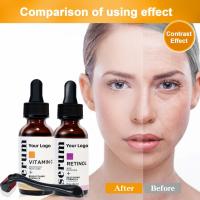 China OEM ODM Private Label Organic Facial Skincare Retinol Anti-Aging Anti-Wrinkle Vitamin C Brightening Facial Serum Skincare Serum for sale