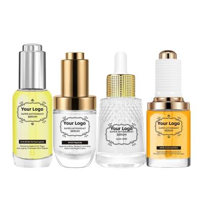 China OEM ODM luxury super antioxidant serum peptide anti-aging skin care facial serum vegetarian essence liquid female vegetarian beauty products for sale