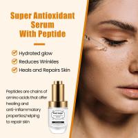 China OEM ODM luxury super antioxidant serum peptide anti-aging skin care facial serum vegetarian essence liquid female vegetarian beauty products for sale