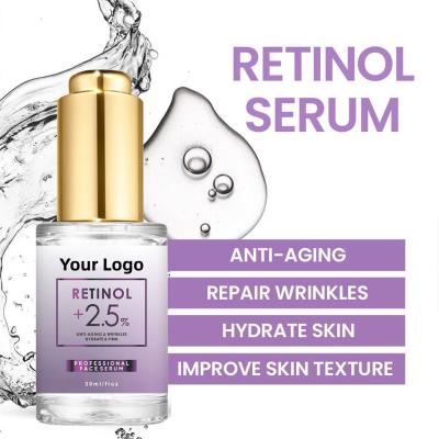 China OEM ODM wholesale skincare retinol facial serum anti-aging anti wrinkle vitamin A facial serum with massager Korean proprietary brand for sale