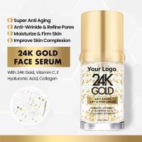 China OEM ODM luxury customized skin care set private brand face cream anti-aging anti wrinkle moisturizing 24k golden essence serum facial mask for sale