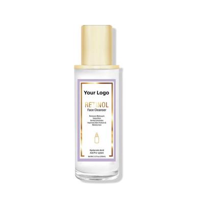 China OEM ODM customized own brand organic facial cleanser Natural anti-aging facial cleanser Anti wrinkle facial cleanser foam for sale