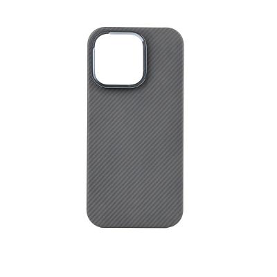 China Customized Metal Frame Magnetic Aramid Carbon Fiber Phone Case for iPhone 16 Pro for sale