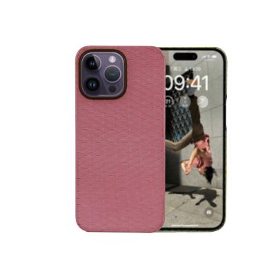 China Ultra Thin Pink Color Luxury Aramid Carbon Glass Fiber Magnetic Phone Case for iPhone 16 Pro Max for sale