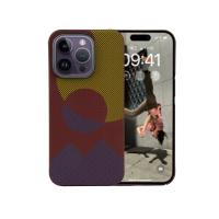 China Luxury Customized Pattern Aramid Carbon Fiber Phone Case for iPhone 16 Pro Max with 0.8mm Thickness and 16g Weight for sale