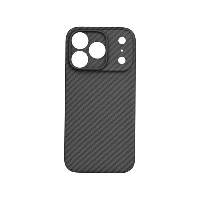 China Customized Metal Frame Aramid Carbon Fiber Mobile Cover for iPhone 17 Pro Max for sale
