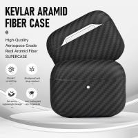 China Black Color Carbon Aramid Fiber Earphone Case for AirPods Pro 3 for sale