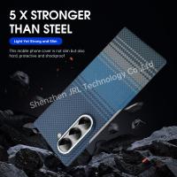 China Customized Blue Color Strong Suction Aramid Fiber Phone Case For Samsung Galaxy Fold7 for sale
