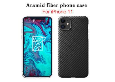 China Ultra thin Aramid Fiber Cell Phone Case Carbon Fiber Mobile Cover For iPhone 11 for sale