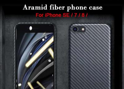 China iPhone SE Aramid Fiber Phone Case Twill Texture Carbon Fiber Cover for sale