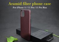 China No Melting Point Real Aramid Fiber Phone Case For iPhone 11 Pro Max for sale