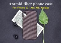 China Ultra Thin Matte Style Real Aramid Fiber Phone Case For iPhone X for sale