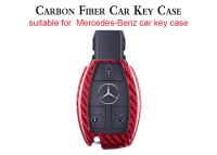 China Scratch Resistant Glossy Mercedes Carbon Key Cover for sale
