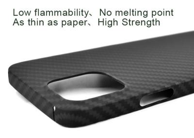 China Military Grade 0.65mm Thickness Matte Aramid Fiber iPhone 12 Case for sale