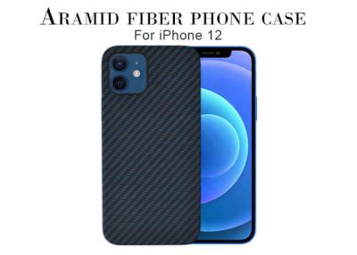 China Super Slim Beautiful Blue Aramid Fiber iPhone Case For iPhone 12 Pro Max for sale