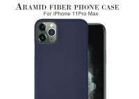 China Blue Color iPhone 11 Pro Max Aramid Fiber Case Carbon Fiber Case for sale