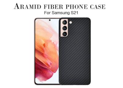 China Crater Design Aramid Fibre Phone Case OEM For Samsung S21 for sale
