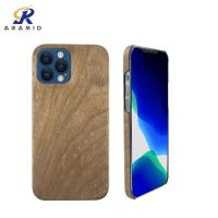 China iPhone 13 Pro Wooden Phone Case With Camera Protection Design for sale