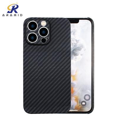 China iPhone13 Mini Carbon 100% Aramid Fiber Phone Case Full Protection for sale