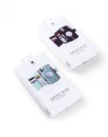 China Full Color Tempered Glass Packing Box Printing Logo Silver Foiled With Hoop Up for sale
