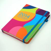 China Custom Diary Hardback NoteBook Printing matt lamination With Elastic Closure 220pages for sale