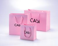 China CAbi matt lamination printed paper shopping bags with handle for sale