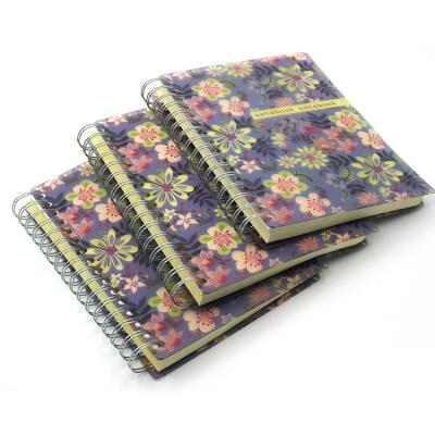 China Frosted Spiral Notebook Printing Plastic Cover Bound Diray Custom 65C for sale