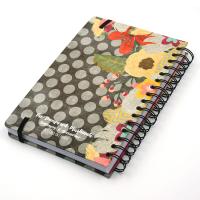 China 65C Planner Spiral Notebook Printing Services PVC With Elastic Band 240pages for sale
