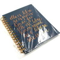 China 248*248mm Soft Touch Spiral Binding Service , custom journal printing 240PP for sale