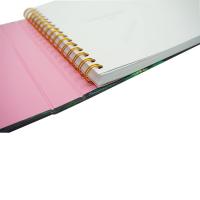 China Leaf Spiral Hardcover Journal Notebook Printing Service With Square Back 170*210mm for sale