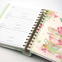 China Conceal Wire O Book Binding Custom Spiral Bound Printing 340pages With Dividers for sale