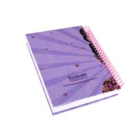 China Personalized Spiral Notebook Printing Service Plastic Coil With Pocket for sale