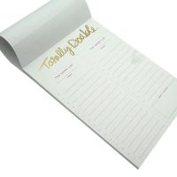 China Gold Foiled To Do List Memo Pad ,  OEM Post It Brand Notes Pantone Color Printing for sale
