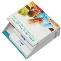 China Hardcover Custom Sticky Notepad Branded Post It Notes Gloss Lamination for sale