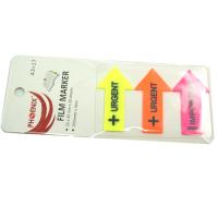 China PVC Custom Sticky Notepad , Arrow Shaped Sticky Notes  50mm X 35mm for sale
