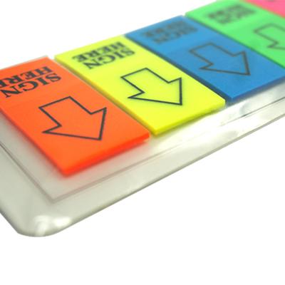 China PVC Custom Sticky Notepad , Arrow Shaped Sticky Notes  50mm X 35mm for sale