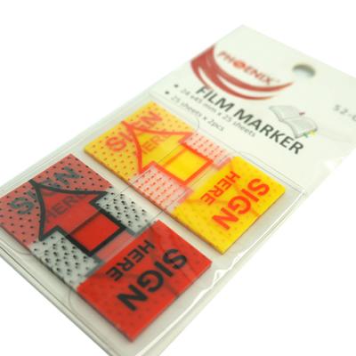 China PET Branded Promotional Post It Notes Arrow Shaped 50mm X 35mm for sale