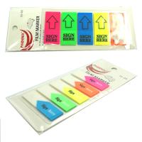 China PET Branded Promotional Post It Notes Arrow Shaped 50mm X 35mm for sale