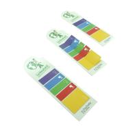 China Bookmarker Custom Sticky Notepad , Branded Sticky Notes With Pagemarkers Printing 60mm X 190mm for sale