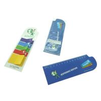 China Bookmarker Custom Sticky Notepad , Branded Sticky Notes With Pagemarkers Printing 60mm X 190mm for sale