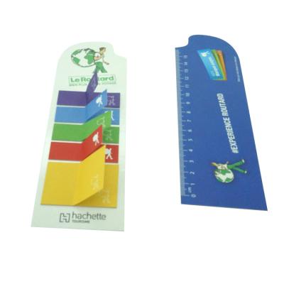 China Bookmarker Custom Sticky Notepad , Branded Sticky Notes With Pagemarkers Printing 60mm X 190mm for sale