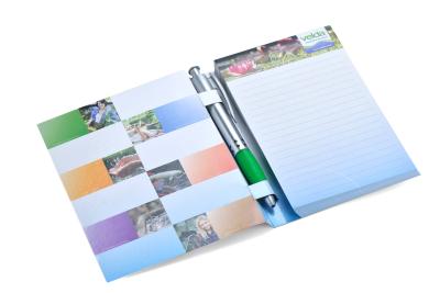 China Softcover Book Post It Notes CMYK Printing Promotional Sticky Note Pads for sale