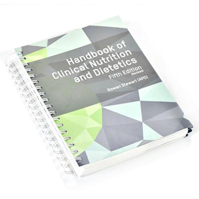 China OEM Spiral Bound Handbook Printing Services For Clinical Nutrition Dieteties for sale