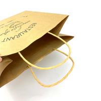 China custom Kraft food takeaway paper bags Recycled CMYK Printing 24cmx32cmx10cm for sale